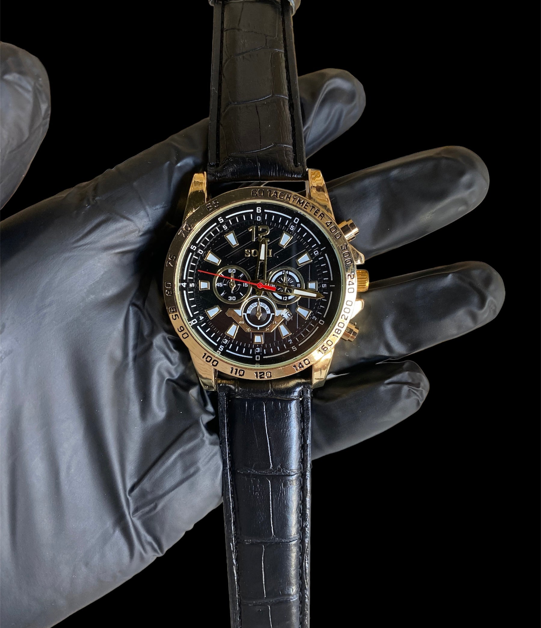 Reloj Soki Negro Piel